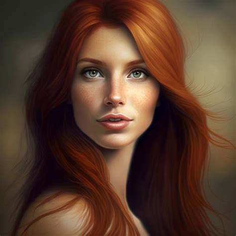A Beautiful Redhead Woman By Arteiaman On Deviantart