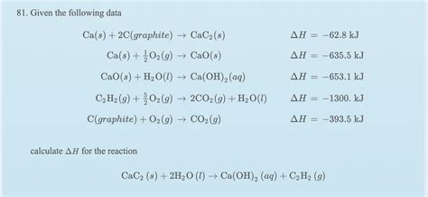 Solved 81 Given The Following Data Chegg Com