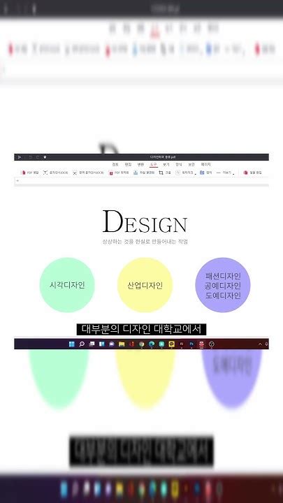 디자인학과 종류와 취업 방향 Youtube