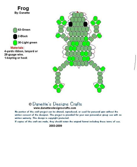 Pony Bead Frog Craft