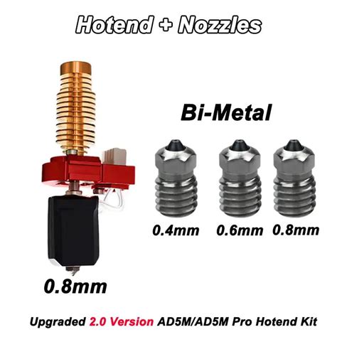 New Upgrade Hotend For Flashforge Adventurer 5m 5m Pro Pinting Head