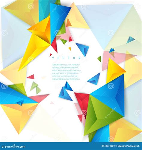 Vector Color Background Abstract Polygon Triangle Stock Vector Illustration Of Corporate