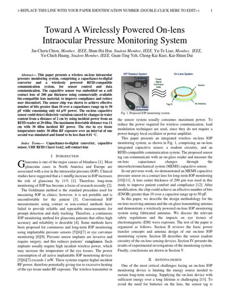 Toward A Wirelessly Powered On Lens Intraocular Pressure Monitoring