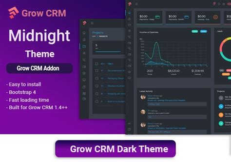 grow crm laravel project management code market