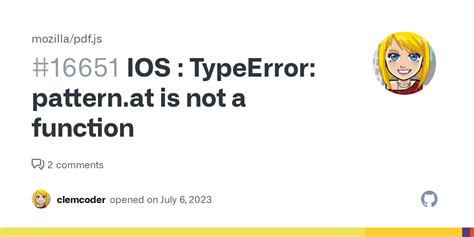 Ios Typeerror Patternat Is Not A Function · Issue 16651 · Mozilla