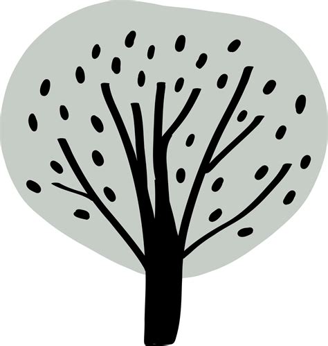 Doodle Tree Freehand Drawing PNG
