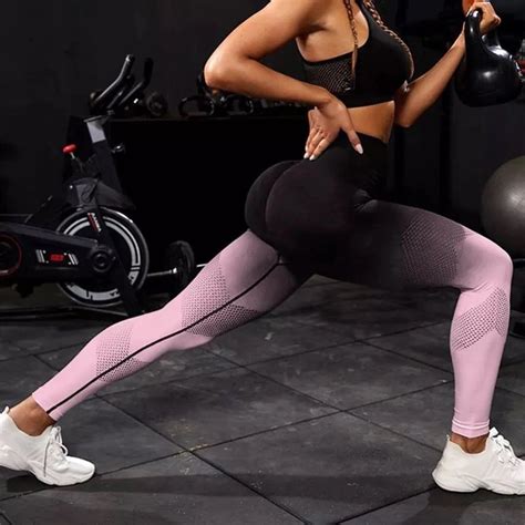 Hot Rainbow Fashion Trendy Sports Mesh Trousers Seamless Gym Leggings