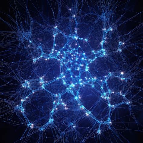 Premium Photo Abstract Neural Network Background