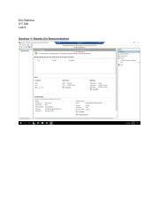 Bahenaeric IFT 318 LAB 6 Docx Eric Bahena IFT 318 Lab 6 Section 1 Hands On Demonstration