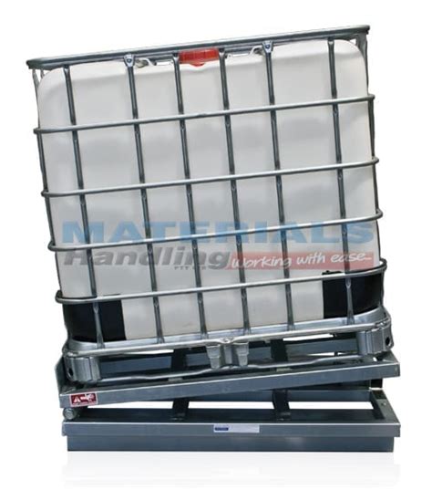 IBC Tilting Stand Spring Operated Container Emptying Materials Handling