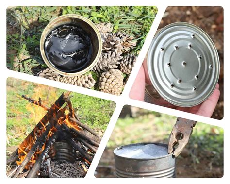 Ultra Effective Way To Make Tar In The Bush With Two Metal Cans