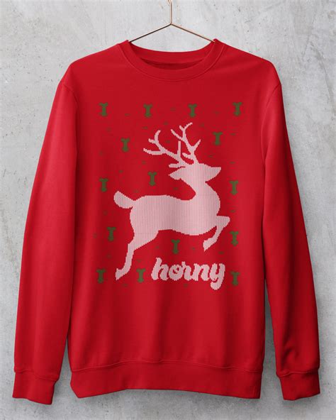 Horny Christmas Crewneck Trailer Trash Tammy