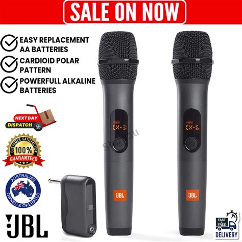 Brand New JBL Wireless Microphone Set Pack JBLWIRELESSMICAS Black AU EBay