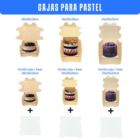 Caja Para Pastel Con Base Envíos A Todo México