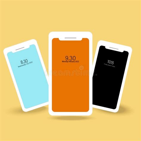 Concept Of Touch Screen Smartphone With Empty Interface Interface Elements On Screen Icons And