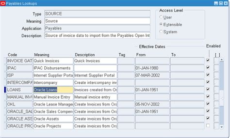 Payables Setup Oracleug