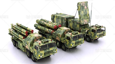 国产红旗 9be防空导弹系统 Hq 9be模型 火炮器械模型库 3ds Max Max 模型下载 Cg模型网