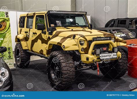 MOSCOW - AUG 2016: Jeep Wrangler JK Presented at MIAS Moscow ...