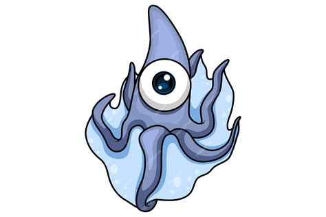 Premium Vector Cute Squid Character Design Illustration