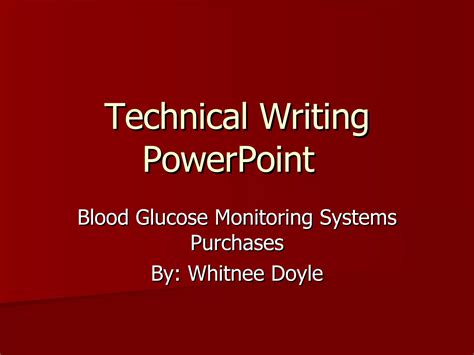 Technical Writing PowerPoint Presentation PPT