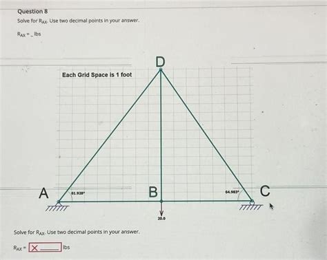 solved question 8 solve for r ax use two decimal points in your