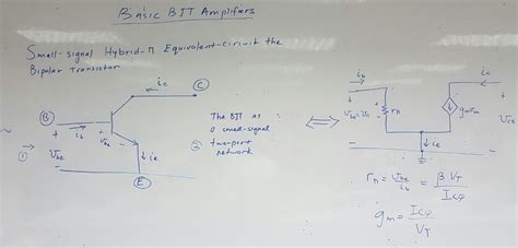 Electronic Circuits AIMST University BJT Small Signal Ac Hybrid Pi Model