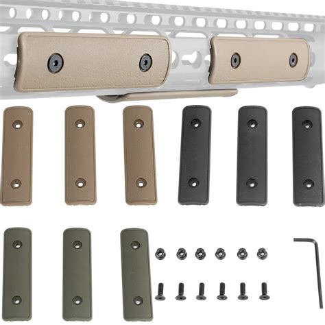 4 Inch Polymer Keymod Rail Panel Handguard Cover Pack Of 3 Pieces Key Mod Tactical Hunting