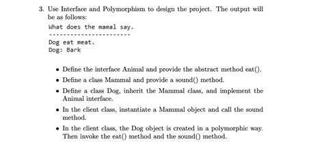Solved 2 Use Interface To Design The Project The Output