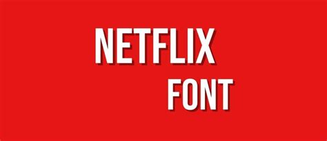 Netflix Font Free Download