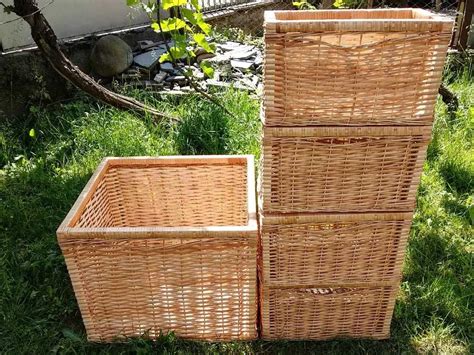 Плетені ящики короби лотки шухляди корзини для білизни іграшок та ін 660 грн Витвори