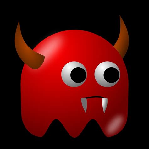 Illustration Of An Arcade Styled Devil Ghost Free Photos On