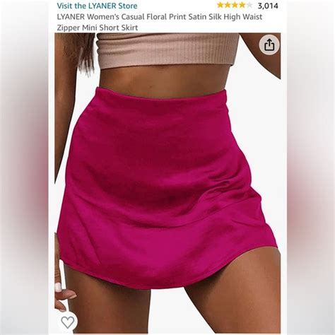 Amazon Skirts Satin Silk High Waisted Mini Skirt Poshmark
