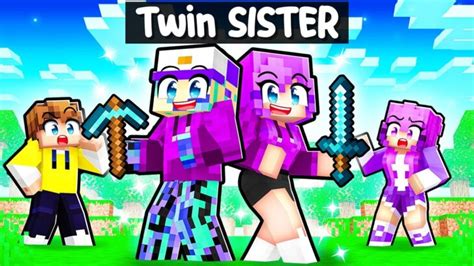 Playing Minecraft With My Twin Sister Minecraft Summary マイクラ動画