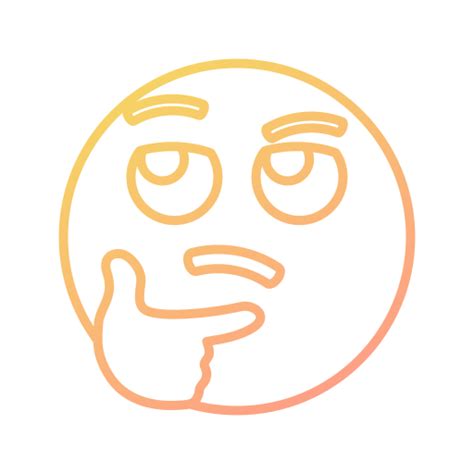 Thinking Generic Gradient Outline Icon Thinking Generic Gradient Outline Icon