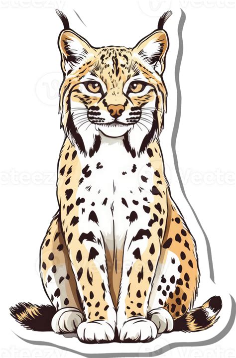 A Sitting Bobcat Displays Its Striking Coat Pattern 55382182 Png A Sitting Bobcat Displays Its Striking Coat Pattern 55382182 Png