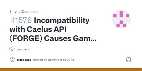 Incompatibility With Caelus Api Forge Causes Game Crash On Launch