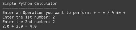 19 Simple Calculator Using Built In Functions 1000 Python Programs