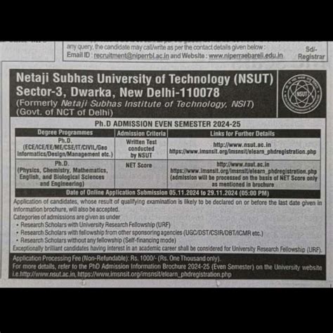dushyant kumar on linkedin last date for phd application is 29 11 2024