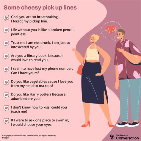 500 Cheesy Pick Up Lines Thatll Make Your Date Go Aww