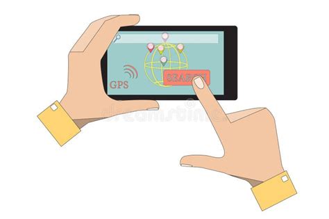 Mobile Navigation Stock Vector Illustration Of Design