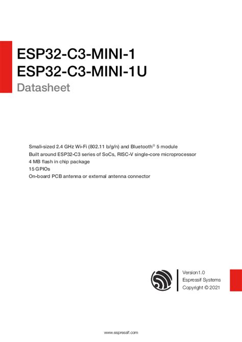 Espressif Systems Shanghai Co Ltd China Esp32 C3
