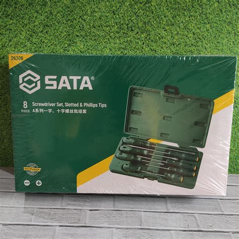 Jual Obeng Set Sata 8pc Acetate Combination Screwdriver Set Sata 09306