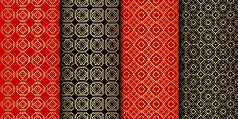 완벽 한 기하학적 패턴의 집합입니다 현대적인 장식입니다 벡터 일러스트입니다 인테리어 디자인에 대 한 벽지 장식 인쇄 페이지 초청장 커버도 서 작성 0명에 대한 스톡 벡터