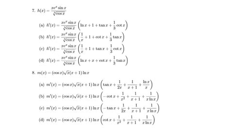 Solved In Problems 5 8 Use Logarithmic Differentiation To Chegg Com