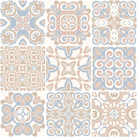 Premium Vector Tile Design In Azuleju Style Vector Illustration Seamless Pattern Patchwork