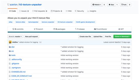H Texture Unpacker Gamedev Js