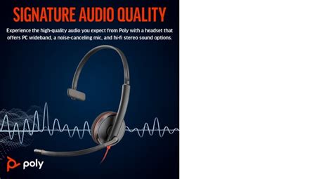 Poly Blackwire Monaural Usb C Headset Usb C A Adapter In Distributor Wholesale Stock