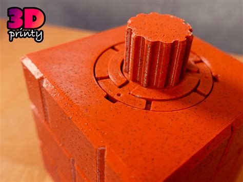print in place twisty puzzle box brick block 3d model by 3dprinty