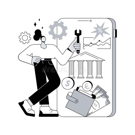 Core Banking It System Abstract Concept Vector Illustration Stock