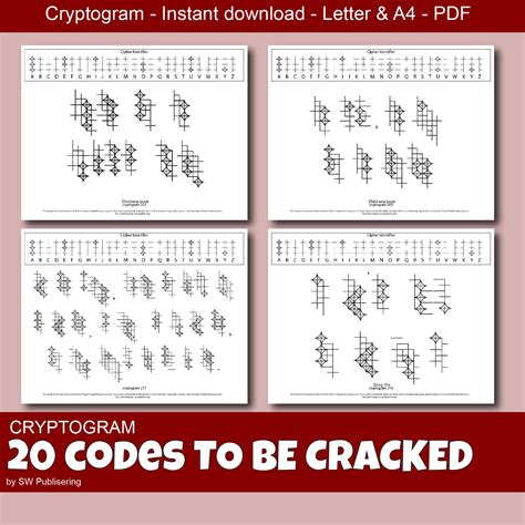 Brain Boosting Cryptograms 20 Printable Puzzles For Youngsters Pdf